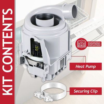 Bosch Neff Siemens Dishwasher Heat Pump Motor Flow Main Circulation ...