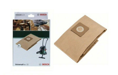 BOSCH Paper Dust Bags (5/Pack) (To Fit: Bosch UniversalVac 15 Vacuum ...