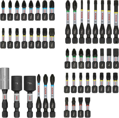 Bosch PRO Screwdriver bits, sets PRO Impact Screwdriver Bit Set, 50 pcs ...