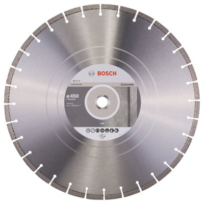 Bosch Professional Concrete Diamond Cutting Disc - 450 x 25.40 x 3.6 x ...