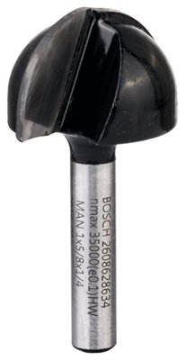 Bosch Professional Core Box Bit with 1/4" Shank, R12.7mm and 15.9x25 ...