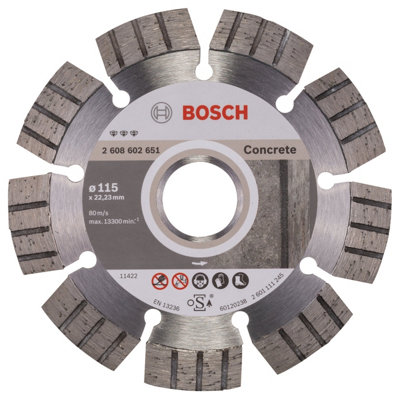 Bosch Professional Diamond Cutting Disc - Best for Concrete - 115mm x ...
