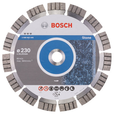 Bosch Professional Diamond Cutting Disc - Best for Stone - 230mm x 22 ...