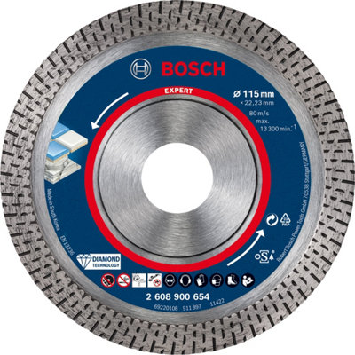 Bosch Professional HardCeramic Diamond Cutting Disc - 115 x 22.23 x 1.4 ...