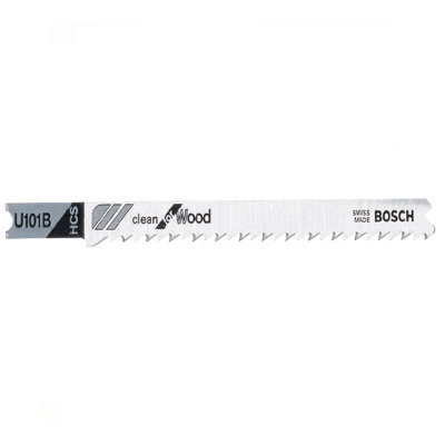 Bosch Professional Jigsaw Blade U101B for Clean Wood Cutting