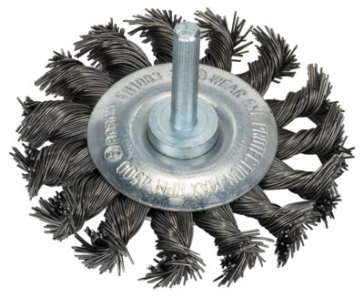 Bosch Professional Knotted Wire Wheel - 75x0.5 mm Steel, 75 mm Diameter ...