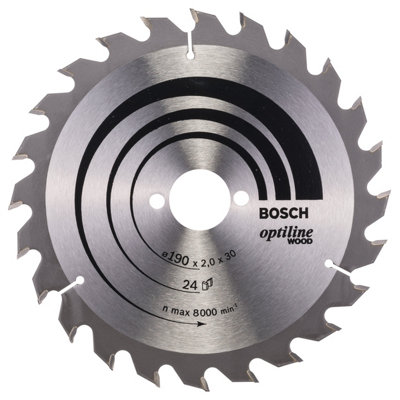 Bosch Professional Optiline Wood Circular Saw Blade - 190 x 30 x 2.0 mm ...