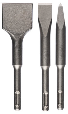 Bosch Professional SDS-Plus Hammer Drill Bit Stubby Chisel Set - 3 ...