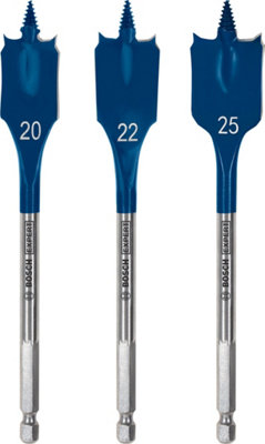 Bosch Professional SelfCut Speed Spade Drill Bit Set - 20/22/25 mm (3 ...