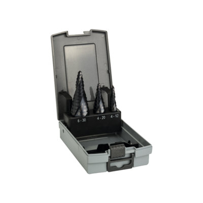 Bosch Professional Step Drill Bit HSS-AlTiN Set 4-12 (9 Steps) 4-20, 6 ...