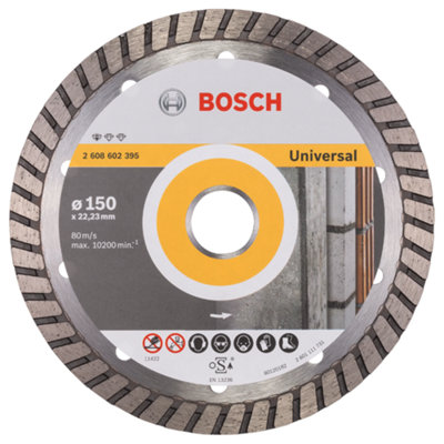 Bosch Professional Universal Turbo Diamond Cutting Disc - 150 x 22.23 x ...