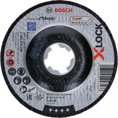 Bosch Professional X-LOCK Expert Depressed Cutting Disc for Metal ...