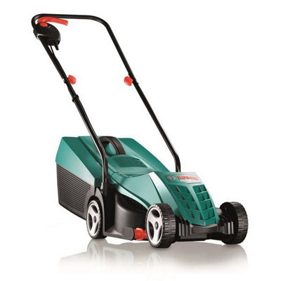 Bosch Rotak 32 Electric Rotary Lawnmower 32cm 1200w 31L Collection Bag ...