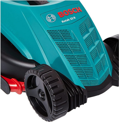 Bosch Rotak 32 Electric Rotary Lawnmower 32cm 1200w 31L Collection Bag ...