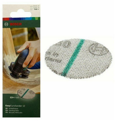 BOSCH Sanding Sheets / Nets (Grit 320) (12/Pack) (To Fit: Bosch ...