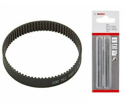 BOSCH Toothed Belt + Planer Blades Set (To Fit: Bosch PHO 15-82, PHO ...