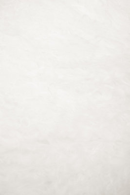 Bosie Mongolian Fur White Rectangular Cushion
