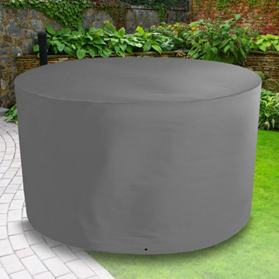 Bosmere Protector 6000 Circular Garden Table Cover Grey 100% Waterproof ...
