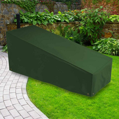 Bosmere Sun Lounger Garden Furniture Cover Green 100% Waterproof UV ...