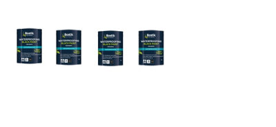 Bostik Bituminous Black Paint For Roofs 5L Pack of 4