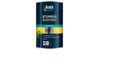 Bostik Bituminous Black Paint Waterproofing 1L