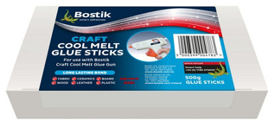 Bostik Cool Melt Craft Glue Gun Sticks Pack of 28 Size 190mm x 11mm ...