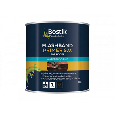 BOSTIK ORIGINAL FLASHBAND PRIMER 1 LITRE SV FOR ROOFS FLASHING TAPE PRIMER