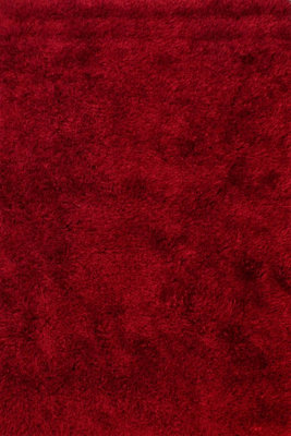 Boston Rug Plain Red Home Décor