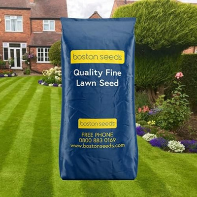 Boston Seeds BS Quality Fine Lawn Seed (1 x 10kg)