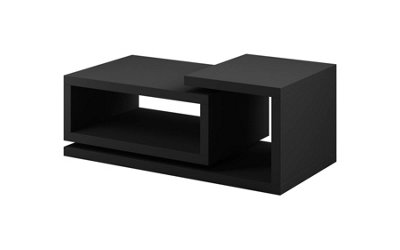 Bota 97 Coffee Table in Black Matt - W1200mm H470mm D600mm, Stylish and ...