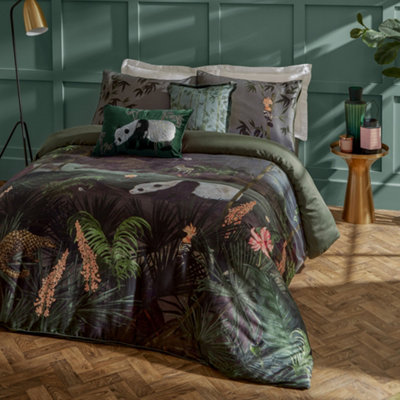 Botanical Riches Chuan Exotic Jungle Duvet Cover Set, Double, Nightfall