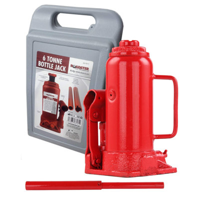 BOTTLE JACK 6 TON TONNE FLOOR HYDRAULIC LIFTING 6T CAR VAN BOAT IN CASE ...