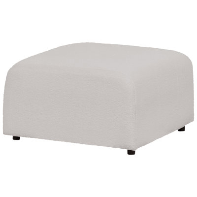 Boucle Ottoman Light Grey FALSTERBO | DIY at B&Q