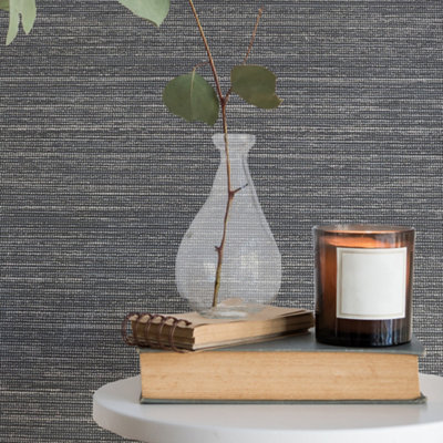 Boutique Gilded Smokey Quartz Textured Plain Wallpaper | DIY at B&Q