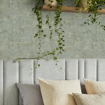 Boutique Ornamental Texture Sage Textured Plain Wallpaper