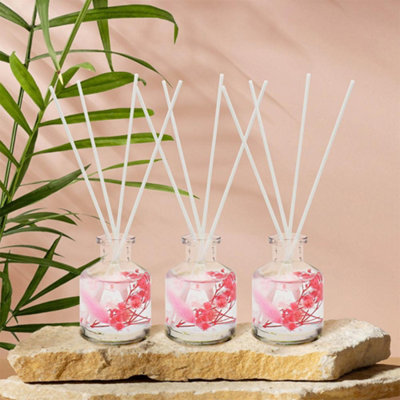 Boutique Velvet & Oud Floral Reed Diffuser Set of 3 Gift Set | DIY at B&Q