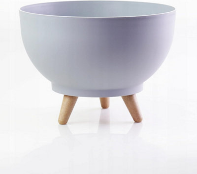 Bowl Planter Plant Pot Legs Oval Flower Modern Decorative Saucer Indoor ...