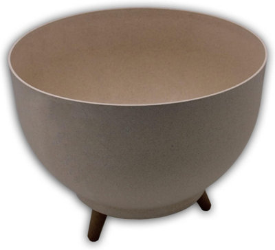 Bowl Planter Plant Pot Legs Oval Flower Modern Decorative Saucer Indoor ...