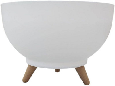 Bowl Planter Plant Pot Legs Oval Flower Modern Decorative Saucer Indoor ...