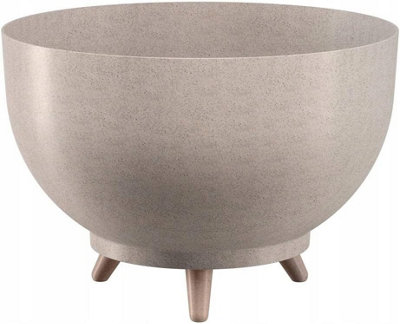 Bowl Planter Plant Pot Legs Oval Flower Modern Decorative Saucer Indoor ...