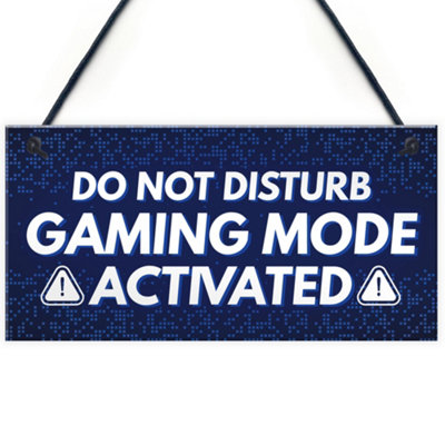 Boys Bedroom Sign Gaming Sign Gift For Son Brother Hanging Door Wall ...
