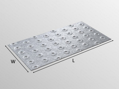 BPC Fixings 100 x 150 mm Nail Plate 50 Pack