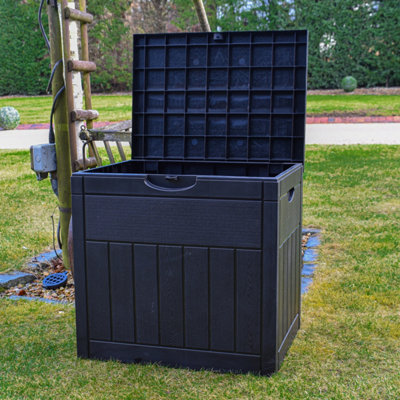 BPS Deluxe 126L Outdoor Storage Box - Small Garden Furniture Storage ...