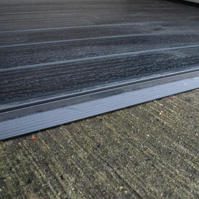 BPS Grand Outdoor Apex Garden Storage Shed 4 x 6ft Grey - All Weather ...