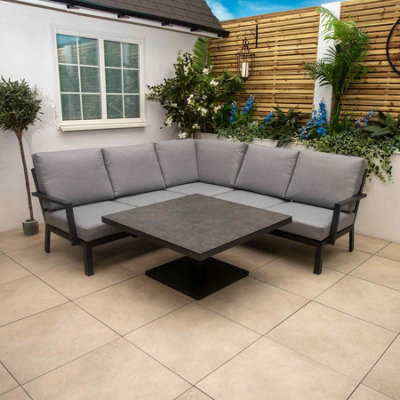 Bracken Outdoors Miami Deluxe Aluminium Compact Corner Set with ...