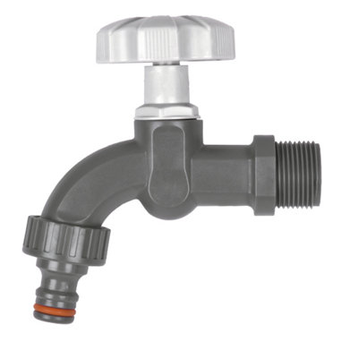 Bradas 1/2" x 3/4" BSP Plastic Outdoor Garden Watering Tap Valve With ...