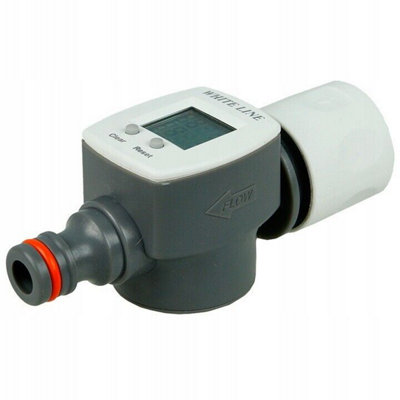 Bradas Liter/Gallon Garden Water Counter Meter with LCD Quick Connector ...