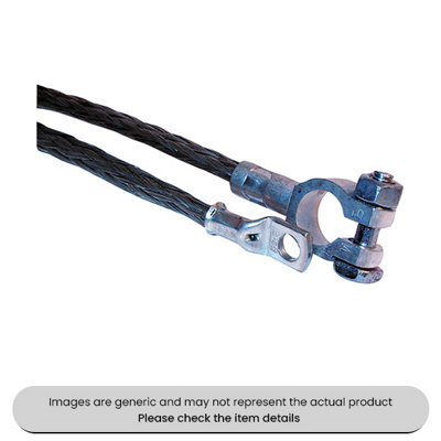 Braided Earth Straps Light Duty Terminal & Ring Ends 12V, 12" Cable ...