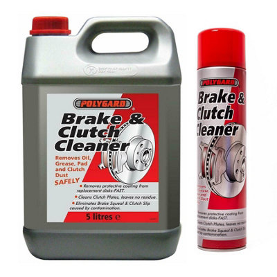 Brake & Clutch Cleaner 5 L Removes Oil, Grease, Parts Degreaser + 600mL ...