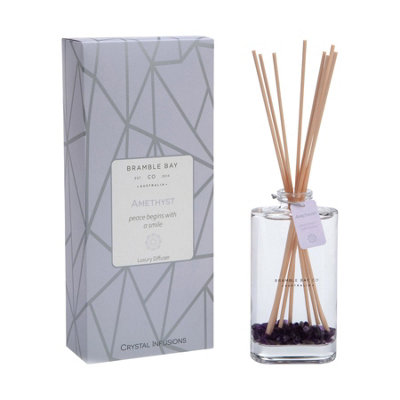 Bramble Bay - Crystal Infusions Scented Reed Diffuser - 150ml - Amethyst | DIY at B&Q